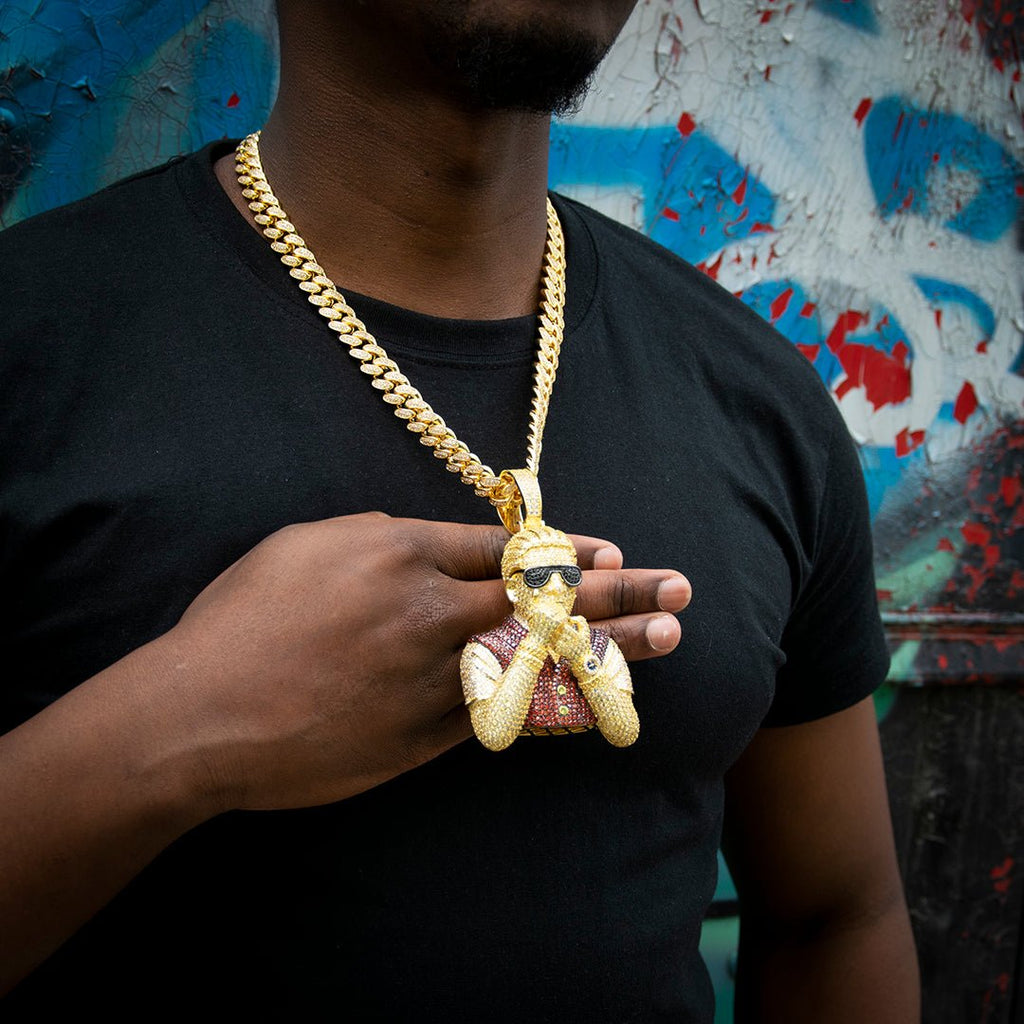 ICED 3D RAPPER PENDANT-UP TO 50% OFF,FREE SHIPPING ZUUKING
