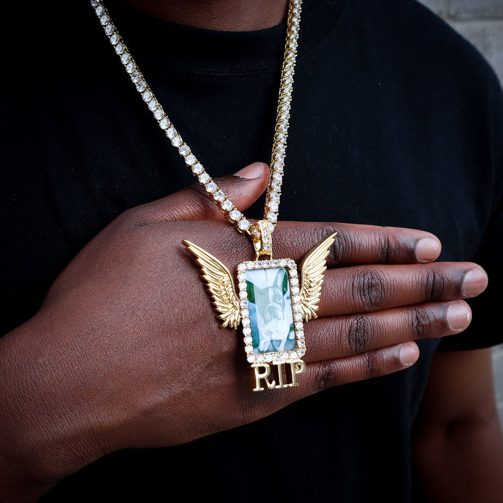 RIP WING 3D CUSTOM PICTURE PENDANT-Don't Miss Out, Up to 50% Off，Free ...